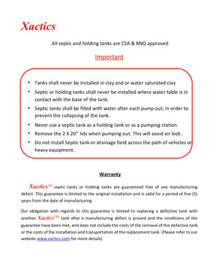 Tanks Septic Xactics – Corkums Pipe & Culvert Online